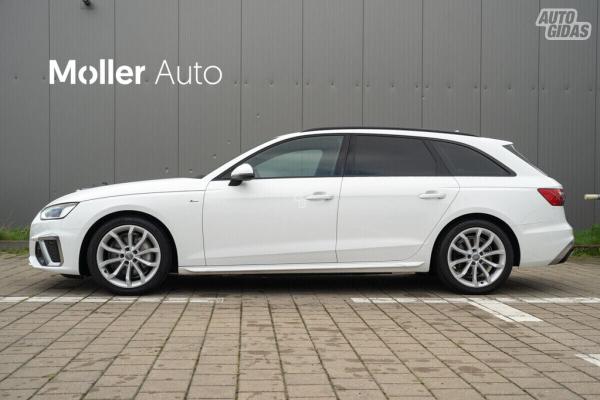 White Audi A4 2020 in Vilnius, with an engine capacity of 2.00 L and mileage of 146 thousand km for 20500 €, photo 3 on AUTOMOTO.COM.LV