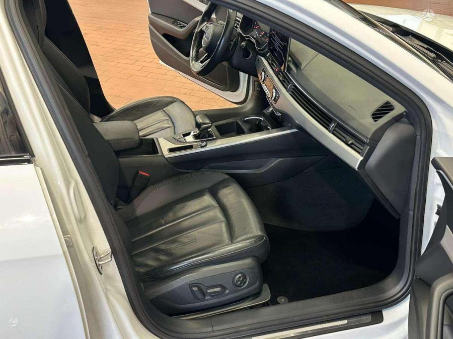 White Audi A4 2020 in Vilnius, with an engine capacity of 1.97 L and mileage of 259 thousand km for 16980 €, photo 27 on AUTOMOTO.COM.LV