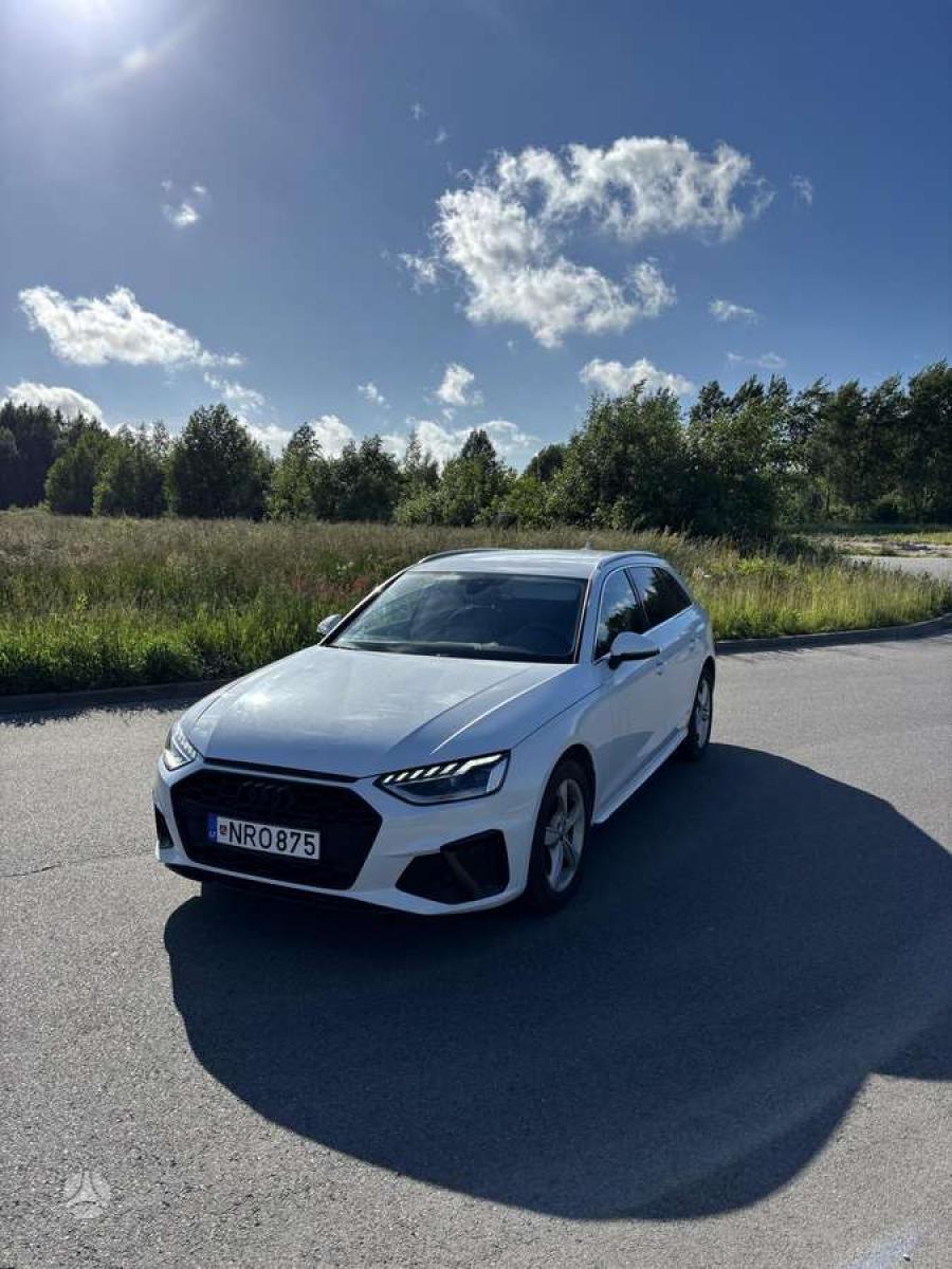 White Audi A4 2020 in Gargzdai, with an engine capacity of 1.97 L and mileage of 90 thousand km for 18999 €, photo 1 on AUTOMOTO.COM.LV