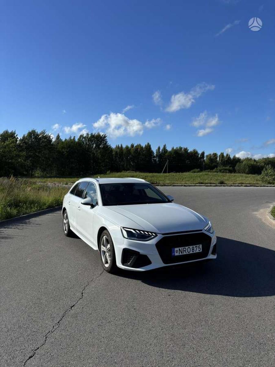 White Audi A4 2020 in Gargzdai, with an engine capacity of 1.97 L and mileage of 90 thousand km for 18999 €, photo 3 on AUTOMOTO.COM.LV