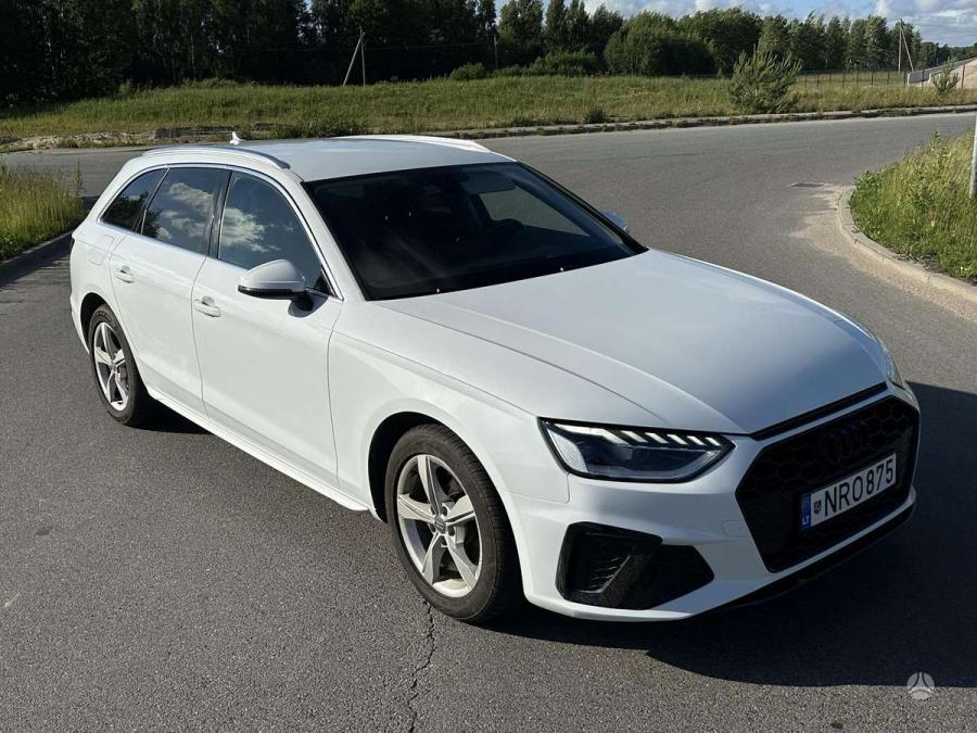 White Audi A4 2020 in Gargzdai, with an engine capacity of 1.97 L and mileage of 90 thousand km for 18999 €, photo 5 on AUTOMOTO.COM.LV