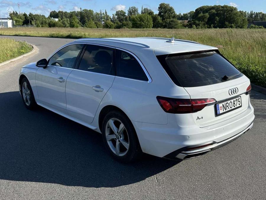White Audi A4 2020 in Gargzdai, with an engine capacity of 1.97 L and mileage of 90 thousand km for 18999 €, photo 7 on AUTOMOTO.COM.LV