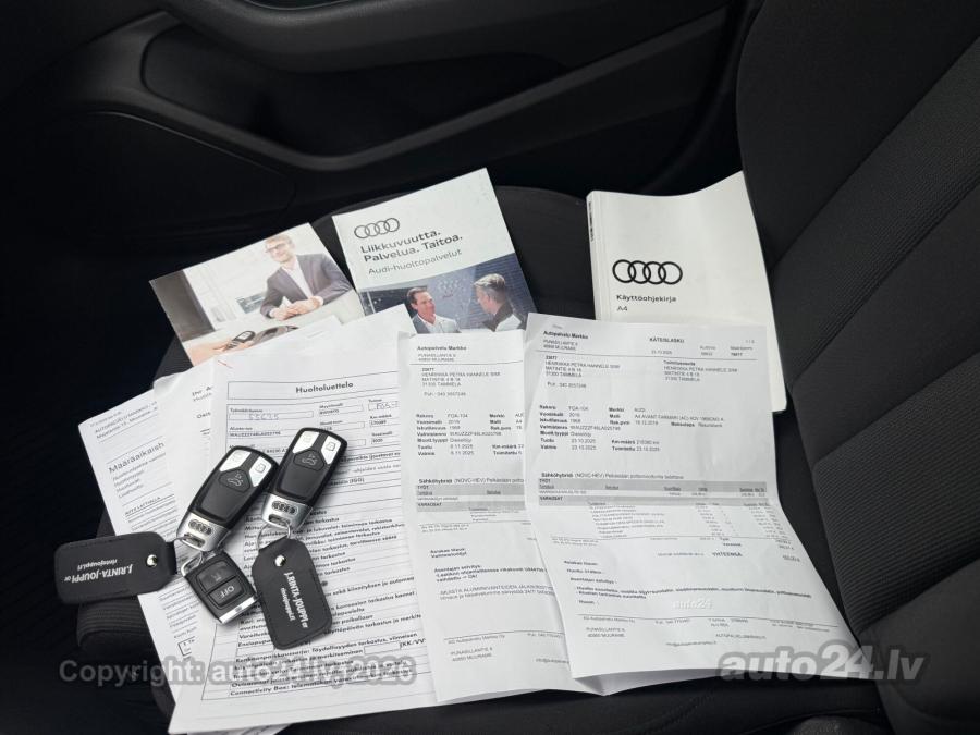 White Audi A4 2020 in Tallinn, with an engine capacity of 2.00 L and mileage of 230 thousand km for 16900 €, photo 27 on AUTOMOTO.COM.LV