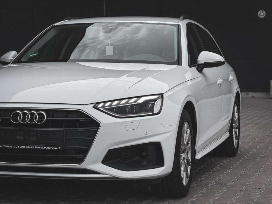 White Audi A4 2020 in Siauliai, with an engine capacity of 2.00 L and mileage of 172 thousand km for 17999 €, photo 4 on AUTOMOTO.COM.LV