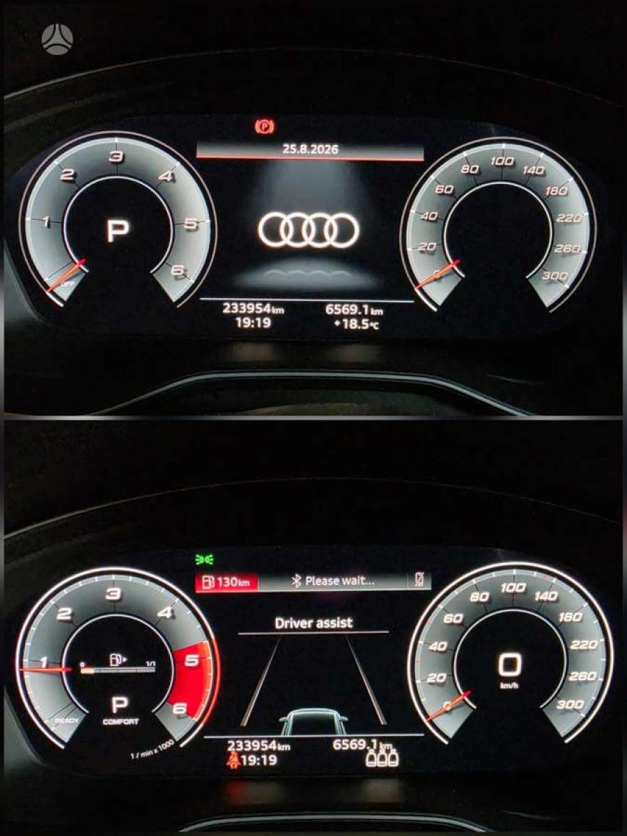 White Audi A4 2020 in Jonava, with an engine capacity of 2.00 L and mileage of 234 thousand km for 18250 €, photo 19 on AUTOMOTO.COM.LV