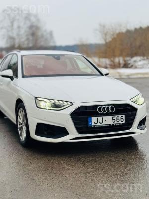 White Audi A4 2020 in Riga, with an engine capacity of 2.00 L and mileage of 225 thousand km for 20990 €, photo  on AUTOMOTO.COM.LV