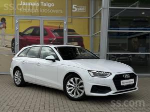 White Audi A4 2021 in Riga, with an engine capacity of 2.00 L and mileage of 225 thousand km for 21200 €, photo  on AUTOMOTO.COM.LV