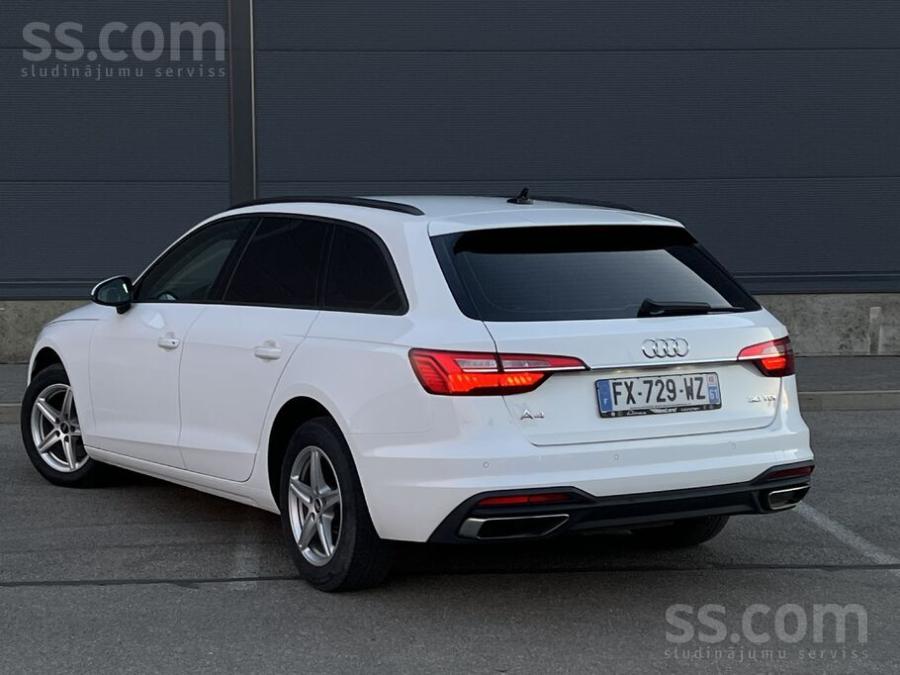 White Audi A4 2021 in Riga, with an engine capacity of 2.00 L and mileage of 0 thousand km for 14900 €, photo 7 on AUTOMOTO.COM.LV