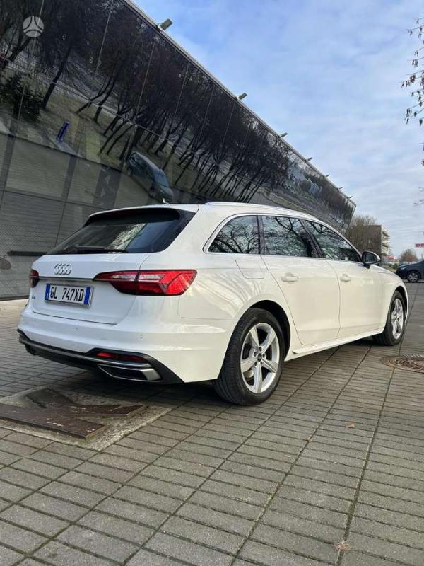 White Audi A4 2022 in Kaunas, with an engine capacity of 1.97 L and mileage of 144 thousand km for 19500 €, photo 8 on AUTOMOTO.COM.LV