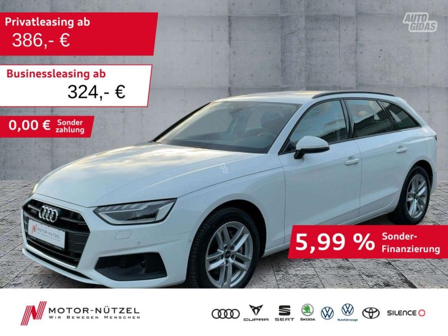 White Audi A4 2022 in Kaunas, with an engine capacity of 2.00 L and mileage of 91 thousand km for 29019 €, photo 1 on AUTOMOTO.COM.LV