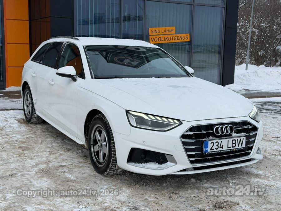 White Audi A4 2022 in Tallinn, with an engine capacity of 2.00 L and mileage of 181 thousand km for 20300 €, photo 2 on AUTOMOTO.COM.LV