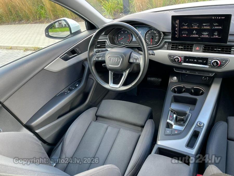 White Audi A4 2022 in Tallinn, with an engine capacity of 2.00 L and mileage of 181 thousand km for 20300 €, photo 11 on AUTOMOTO.COM.LV