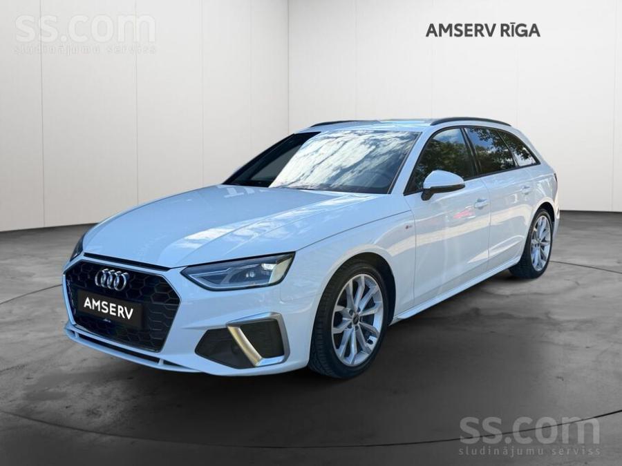 White Audi A4 2023 in Riga, with an engine capacity of 2.00 L and mileage of 166 thousand km for 21500 €, photo 1 on AUTOMOTO.COM.LV