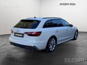 White Audi A4 2023 in Riga, with an engine capacity of 2.00 L and mileage of 166 thousand km for 21500 €, photo 3 on AUTOMOTO.COM.LV