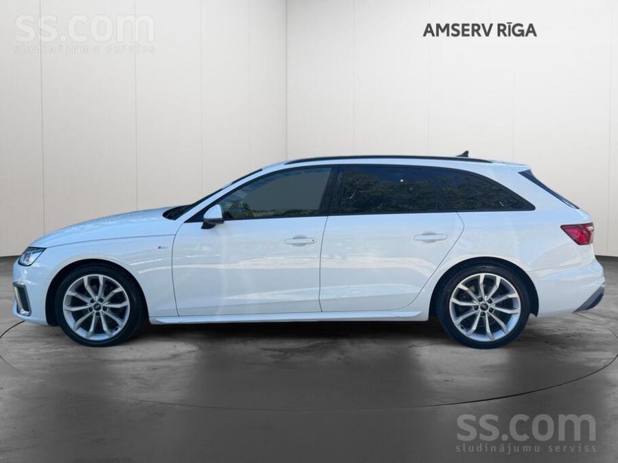 White Audi A4 2023 in Riga, with an engine capacity of 2.00 L and mileage of 166 thousand km for 21500 €, photo 4 on AUTOMOTO.COM.LV