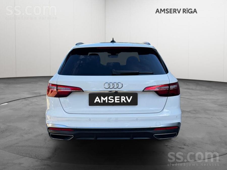 White Audi A4 2023 in Riga, with an engine capacity of 2.00 L and mileage of 166 thousand km for 21500 €, photo 5 on AUTOMOTO.COM.LV