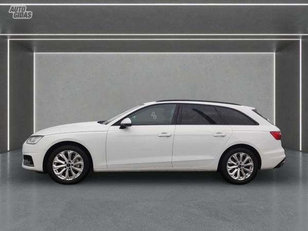 White Audi A4 2024 in Kaunas, with an engine capacity of 2.00 L and mileage of 24 thousand km for 33187 €, photo 4 on AUTOMOTO.COM.LV