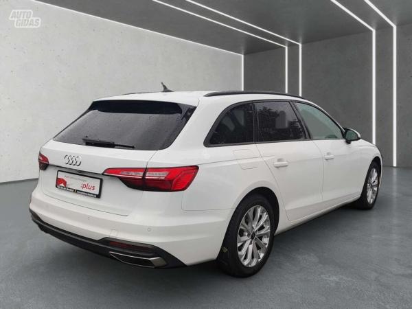 White Audi A4 2024 in Kaunas, with an engine capacity of 2.00 L and mileage of 24 thousand km for 33187 €, photo 6 on AUTOMOTO.COM.LV