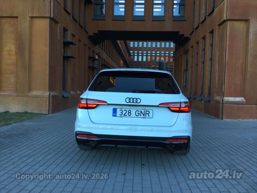 White Audi A4 2024 in Tartu, with an engine capacity of 2.00 L and mileage of 57 thousand km for 29300 €, photo 6 on AUTOMOTO.COM.LV