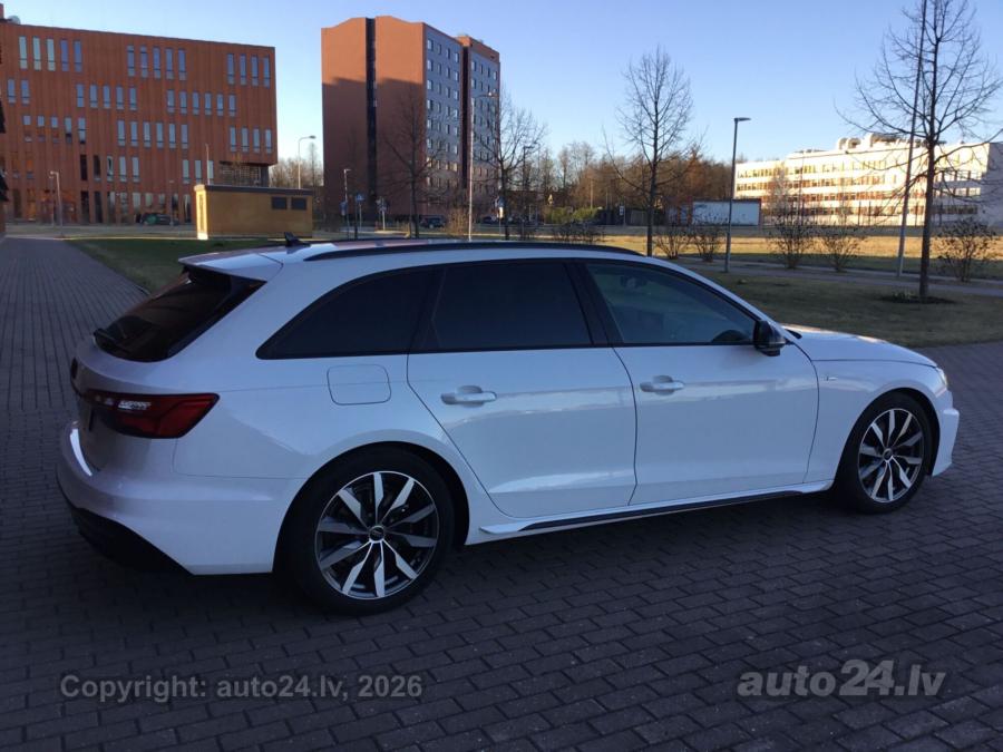 White Audi A4 2024 in Tartu, with an engine capacity of 2.00 L and mileage of 57 thousand km for 29300 €, photo 7 on AUTOMOTO.COM.LV