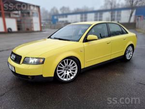 Dzeltens Audi A4 2002 Daugavpils, ar dzinēja tilpumu 2.00 L un nobraukumu 311 tūkst. km par 2900 €, foto  vietnē AUTOMOTO.COM.LV