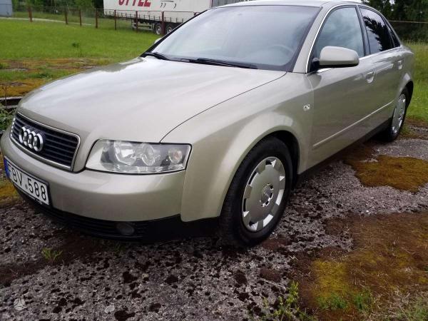Yellow Audi A4 2003 in Utena, with an engine capacity of 2.50 L and mileage of 258 thousand km for 1499 €, photo 1 on AUTOMOTO.COM.LV
