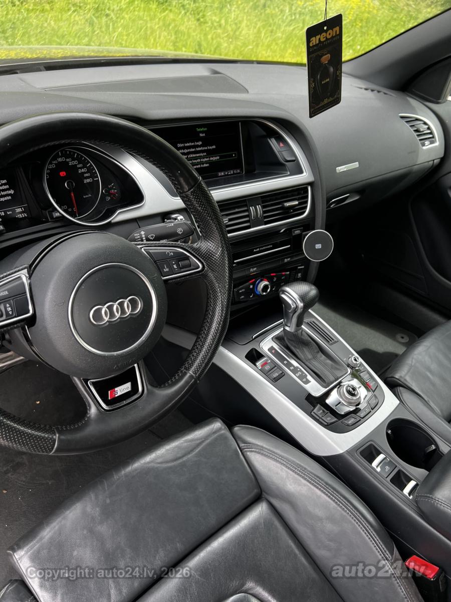Black Audi A5 2015 in Tallinn, with an engine capacity of 2.00 L and mileage of 170 thousand km for 16200 €, photo 11 on AUTOMOTO.COM.LV