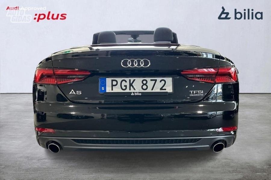Black Audi A5 2017 in Kaunas, with an engine capacity of 0.00 L and mileage of 34 thousand km for 35652 €, photo 4 on AUTOMOTO.COM.LV
