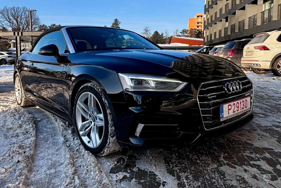 Black Audi A5 2019 in Druskininkai, with an engine capacity of 1.98 L and mileage of 82 thousand km for 25894 €, photo 7 on AUTOMOTO.COM.LV
