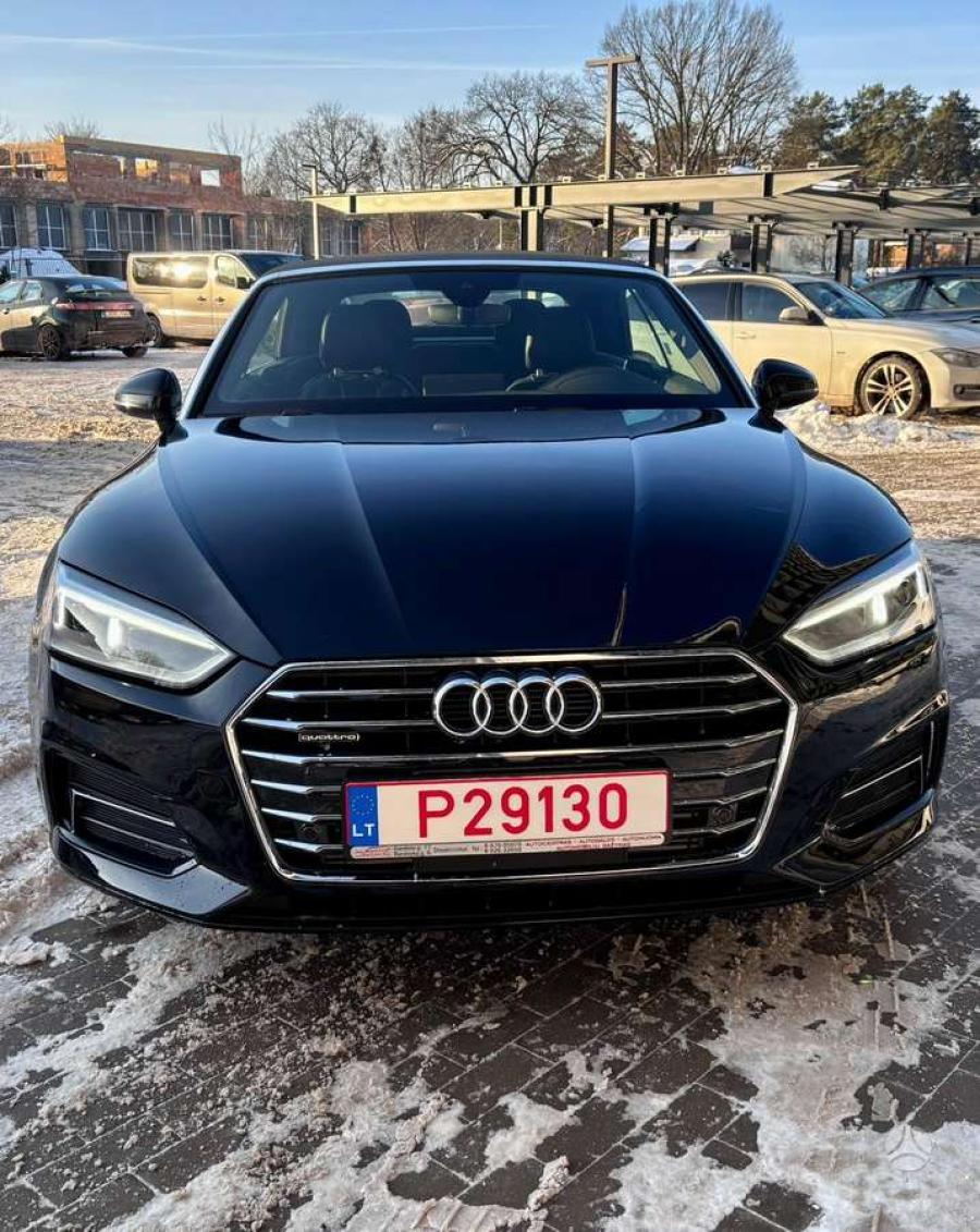 Black Audi A5 2019 in Druskininkai, with an engine capacity of 1.98 L and mileage of 82 thousand km for 25894 €, photo 10 on AUTOMOTO.COM.LV
