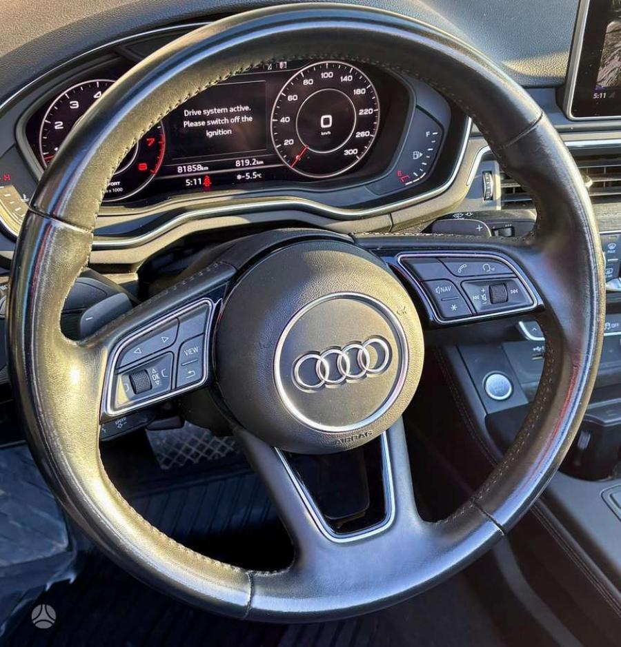 Black Audi A5 2019 in Druskininkai, with an engine capacity of 1.98 L and mileage of 82 thousand km for 25894 €, photo 11 on AUTOMOTO.COM.LV