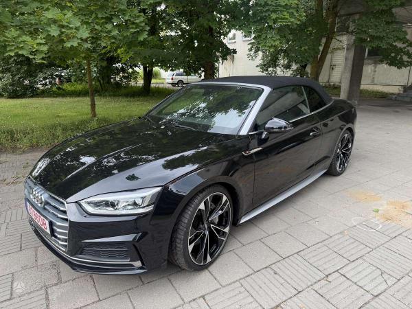 Black Audi A5 2019 in Vilnius, with an engine capacity of 1.98 L and mileage of 28 thousand km for 26000 €, photo 3 on AUTOMOTO.COM.LV