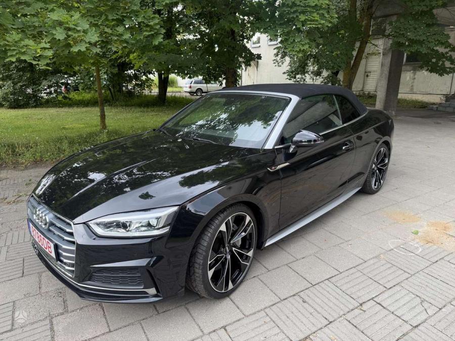 Black Audi A5 2019 in Vilnius, with an engine capacity of 1.98 L and mileage of 28 thousand km for 26000 €, photo 4 on AUTOMOTO.COM.LV
