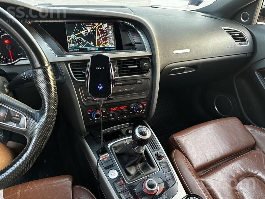 Black Audi A5 2007 in Riga, with an engine capacity of 3.00 L and mileage of 335 thousand km for 6999 €, photo 12 on AUTOMOTO.COM.LV