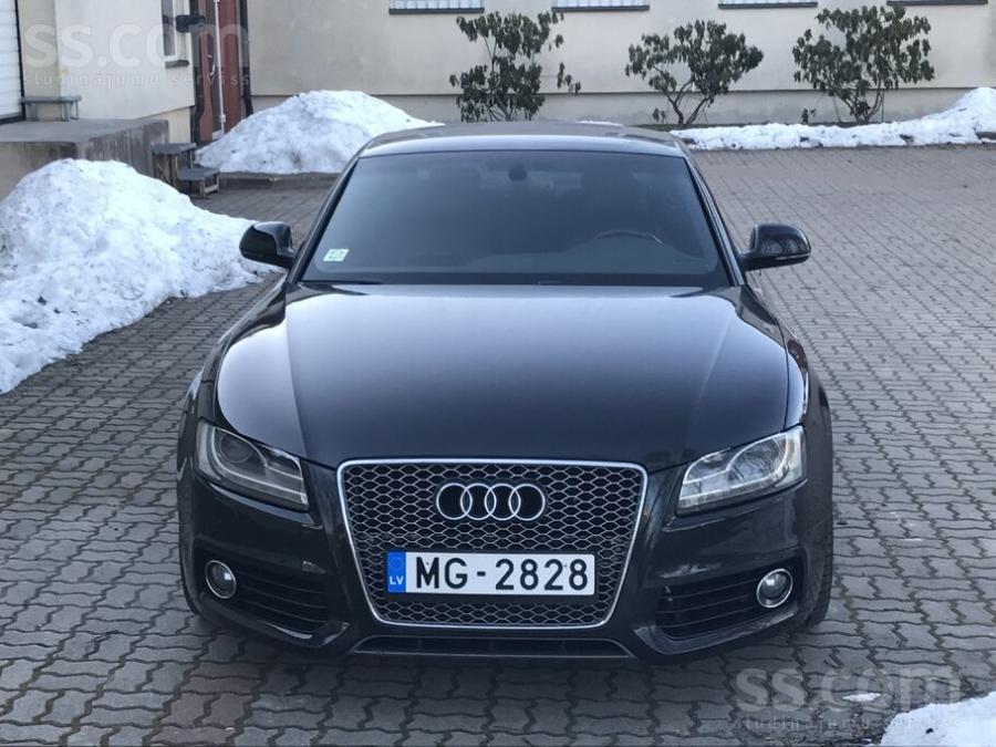 Black Audi A5 2008 in Riga, with an engine capacity of 3.20 L and mileage of 211 thousand km for 8000 €, photo 2 on AUTOMOTO.COM.LV