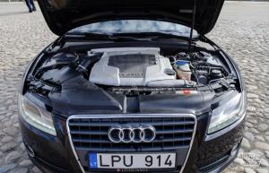 Black Audi A5 2008 in Jonava, with an engine capacity of 2.70 L and mileage of 310 thousand km for 5300 €, photo 11 on AUTOMOTO.COM.LV