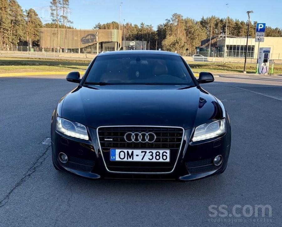Black Audi A5 2008 in Riga, with an engine capacity of 3.20 L and mileage of 222 thousand km for 5500 €, photo 1 on AUTOMOTO.COM.LV