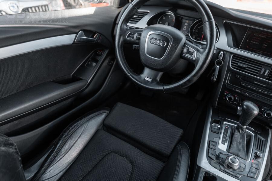 Black Audi A5 2008 in Riga, with an engine capacity of 2.70 L and mileage of 269 thousand km for 5650 €, photo 7 on AUTOMOTO.COM.LV