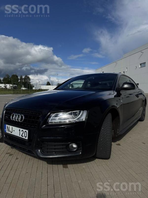 Black Audi A5 2008 in Rezekne, with an engine capacity of 3.00 L and mileage of 320 thousand km for 6999 €, photo 1 on AUTOMOTO.COM.LV