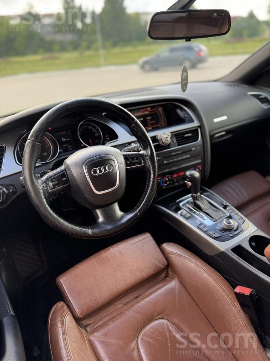 Melns Audi A5 2008 Rēzekne, ar dzinēja tilpumu 3.00 L un nobraukumu 320 tūkst. km par 6999 €, foto 7 vietnē AUTOMOTO.COM.LV