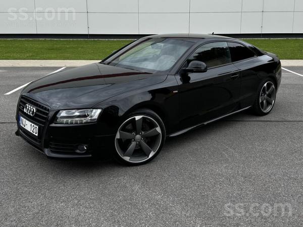 Black Audi A5 2008 in Riga, with an engine capacity of 3.00 L and mileage of 322 thousand km for 6500 €, photo 1 on AUTOMOTO.COM.LV