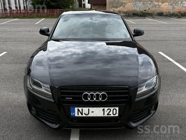 Black Audi A5 2008 in Riga, with an engine capacity of 3.00 L and mileage of 322 thousand km for 6500 €, photo 2 on AUTOMOTO.COM.LV