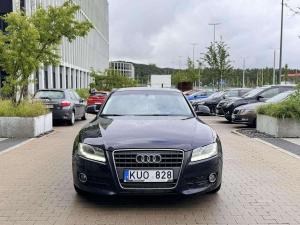 Melns Audi A5 2008 Viļņa, ar dzinēja tilpumu 2.70 L un nobraukumu 290 tūkst. km par 3350 €, foto  vietnē AUTOMOTO.COM.LV