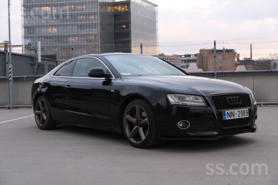 Black Audi A5 2008 in Riga, with an engine capacity of 2.70 L and mileage of 397 thousand km for 6000 €, photo 3 on AUTOMOTO.COM.LV