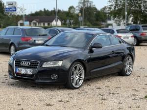 Melns Audi A5 2008 Valmiera, ar dzinēja tilpumu 2.00 L un nobraukumu 180 tūkst. km par 5490 €, foto  vietnē AUTOMOTO.COM.LV