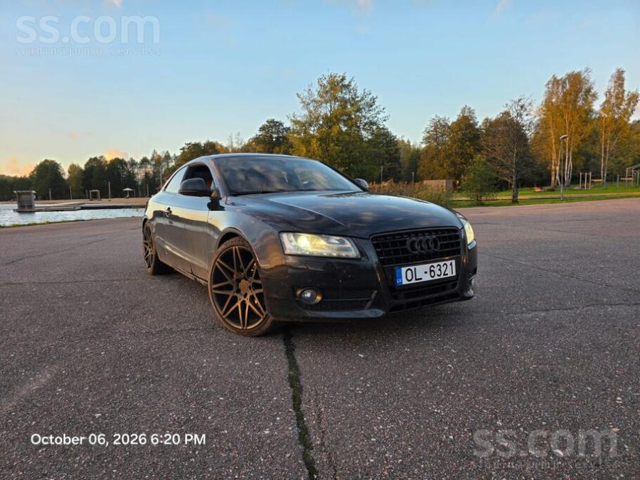 Melns Audi A5 2008 Limbaži, ar dzinēja tilpumu 3.20 L un nobraukumu 320 tūkst. km par 6800 €, foto 4 vietnē AUTOMOTO.COM.LV
