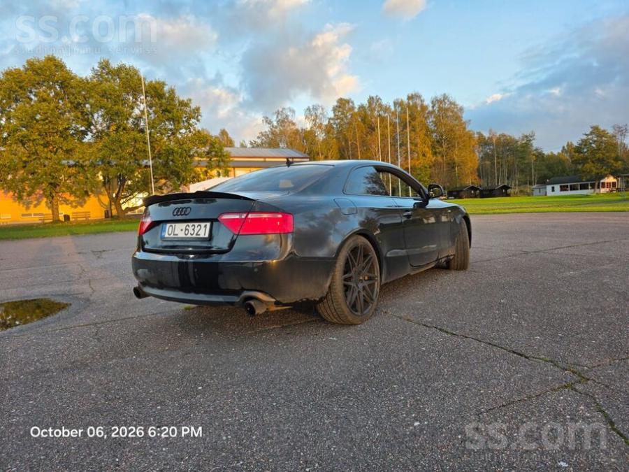 Melns Audi A5 2008 Limbaži, ar dzinēja tilpumu 3.20 L un nobraukumu 320 tūkst. km par 6800 €, foto 5 vietnē AUTOMOTO.COM.LV