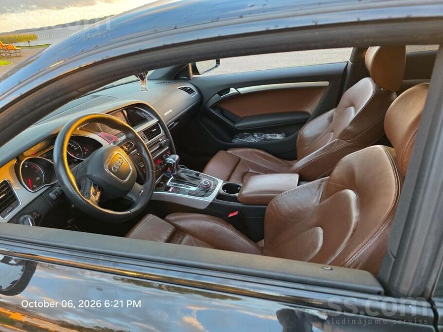 Melns Audi A5 2008 Limbaži, ar dzinēja tilpumu 3.20 L un nobraukumu 320 tūkst. km par 6800 €, foto 6 vietnē AUTOMOTO.COM.LV
