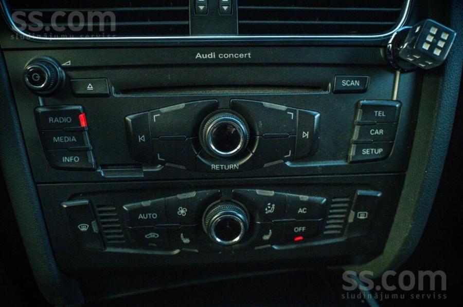 Black Audi A5 2008 in Riga, with an engine capacity of 2.00 L and mileage of 206 thousand km for 3990 €, photo 14 on AUTOMOTO.COM.LV