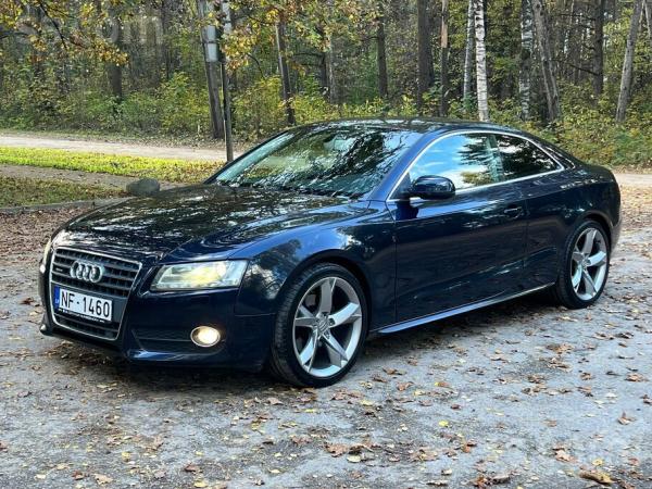 Black Audi A5 2009 in Riga, with an engine capacity of 2.00 L and mileage of 0 thousand km for 6799 €, photo 1 on AUTOMOTO.COM.LV